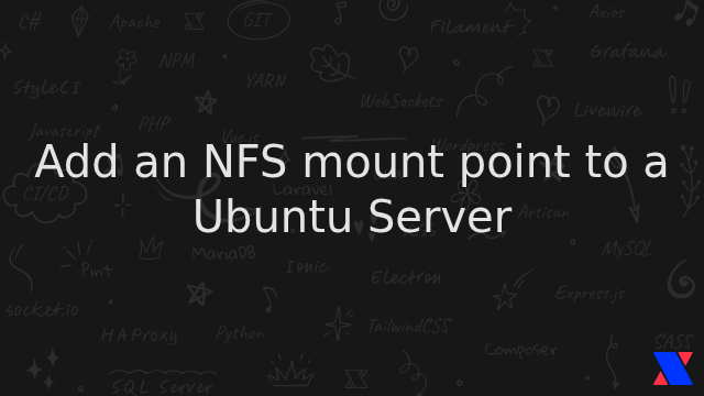 Add an NFS mount point to a Ubuntu Server | sertxu.dev